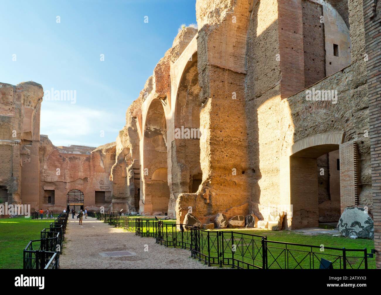The Baths of Caracalla, ancient roman public baths, in Rome, Italy Stock Photo - Alamy