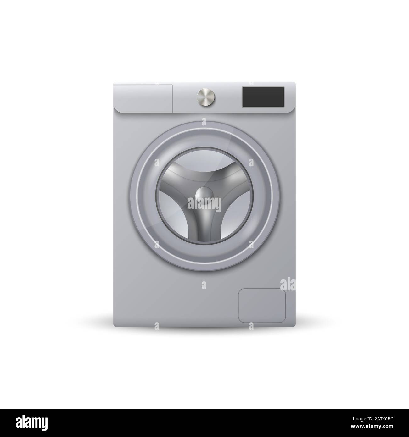 Realistic modern washing machine isolated Stock Vector Image & Art - Alamy