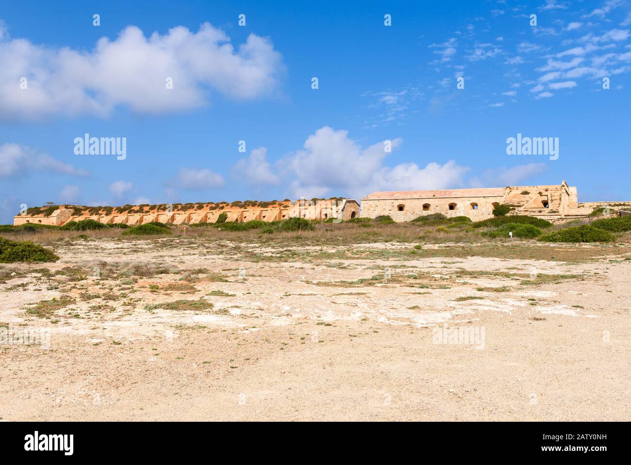 Menorca, Spain - Ocober 13, 2019: La Mola, fortress of Isabel II in ...