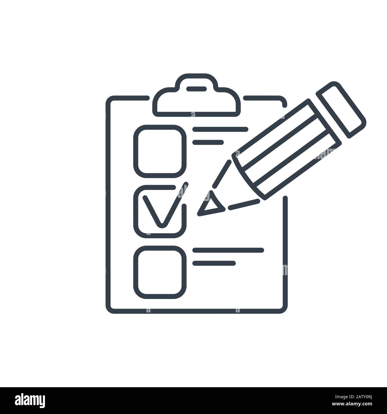 Test Line Icon Stock Vector Image & Art - Alamy