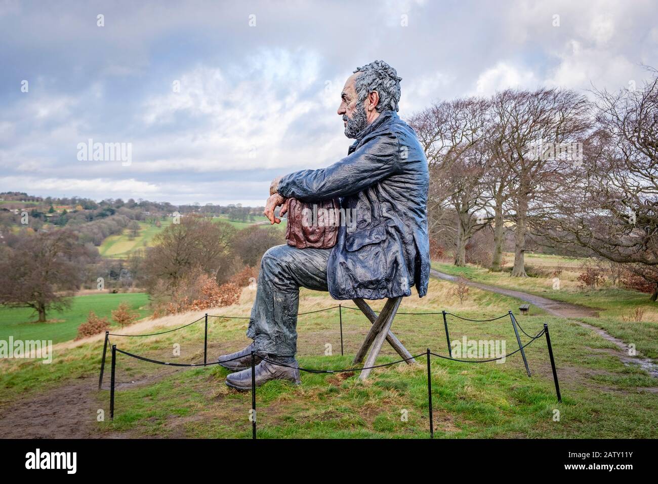 The Seated Man Sculpture, Yorkshire Sculpture Park, West Bretton ...