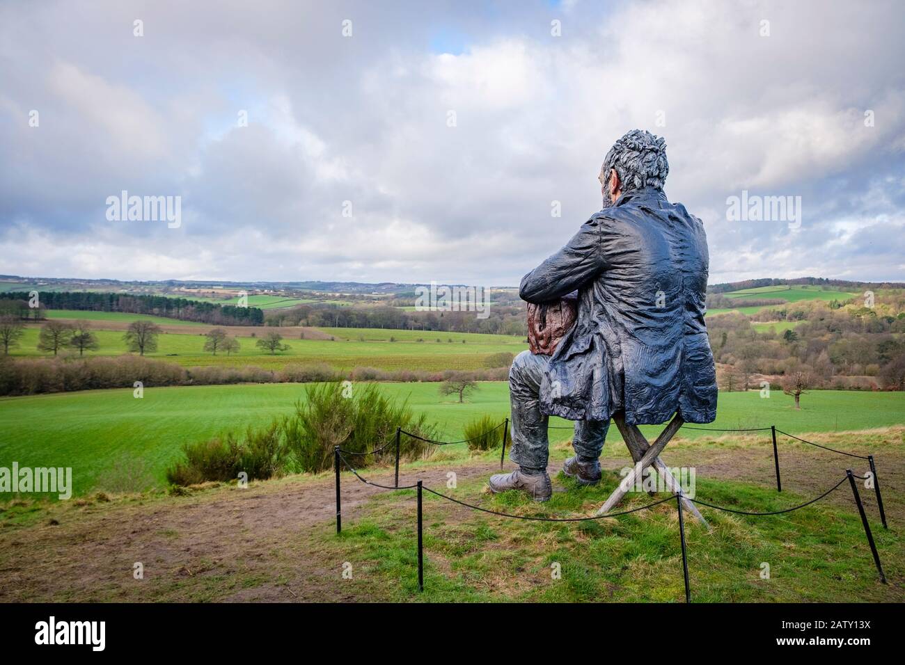 The Seated Man Sculpture, Yorkshire Sculpture Park, West Bretton ...