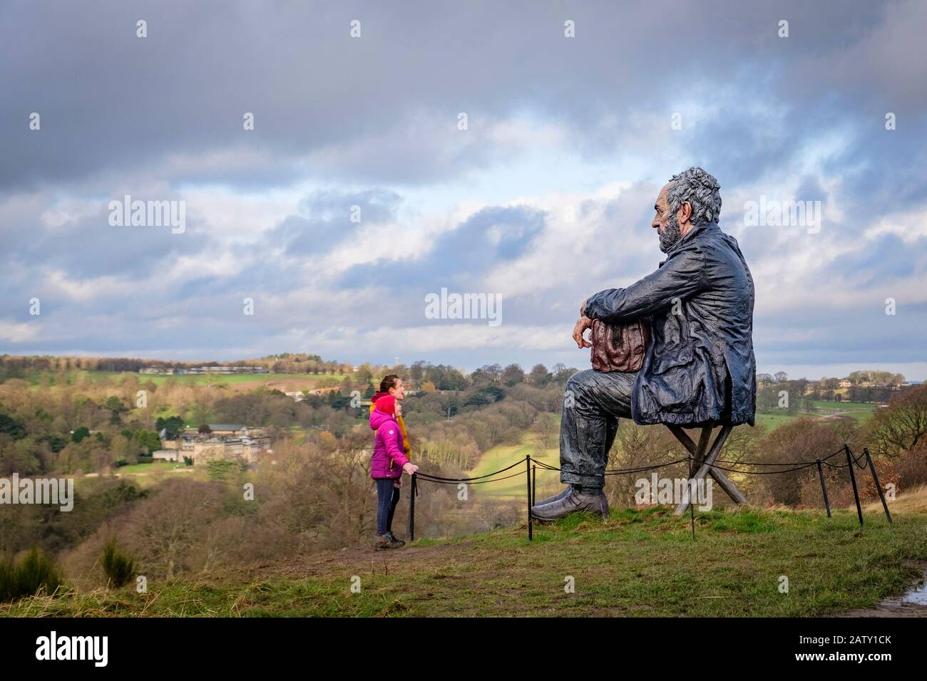 The Seated Man Sculpture, Yorkshire Sculpture Park, West Bretton ...