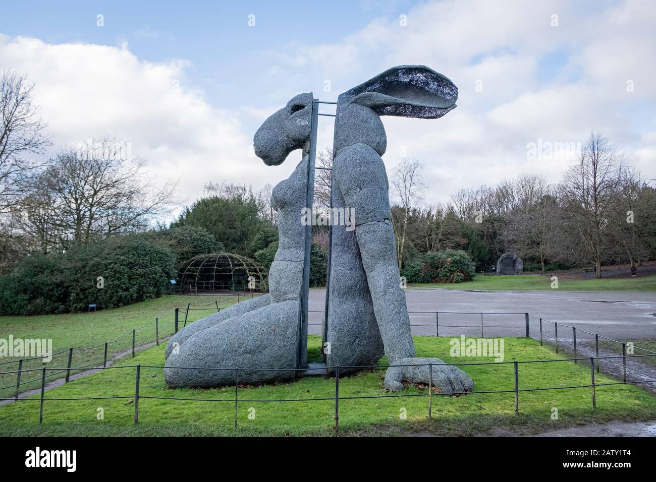 Lady Hare Sitting by Sophie Ryder at Yorkshire Sculpture Park, West ...