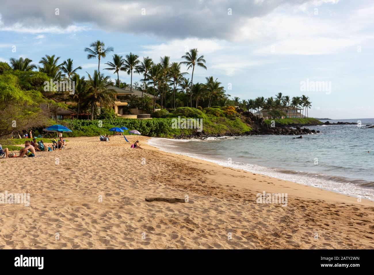 Beach scene from Maui, Hawaii USA Stock Photo - Alamy