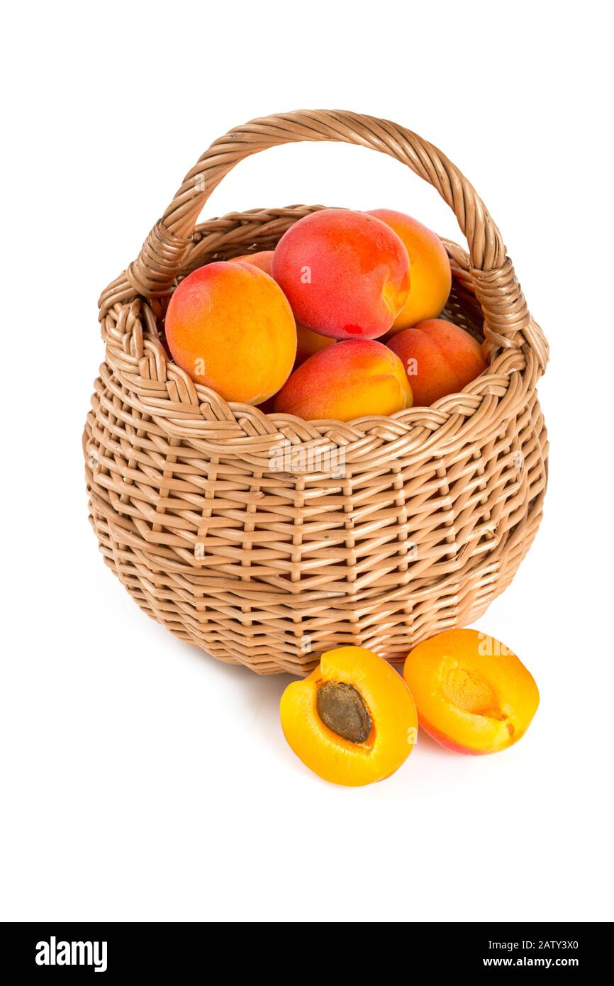 Fresh apricots in a white dish hi-res stock photography and images - Alamy
