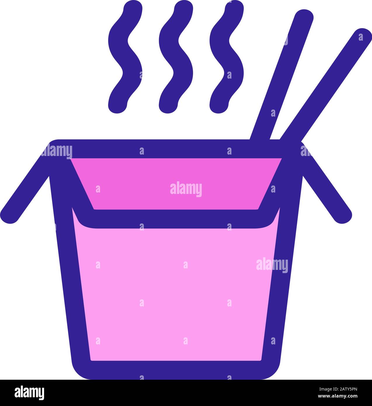 Ramen icon vector. Isolated contour symbol illustration Stock Vector ...