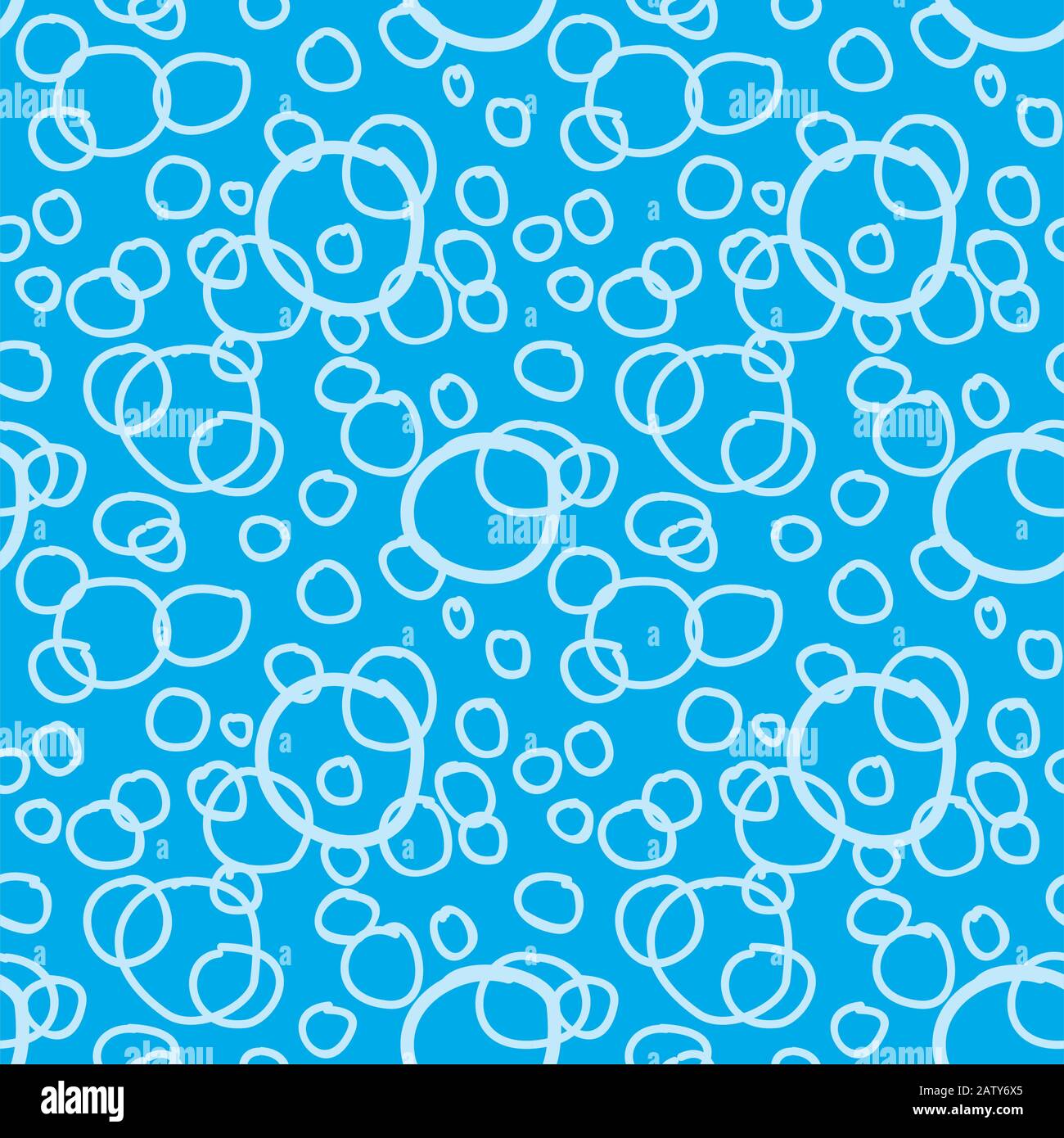 Abstract doodle bubbles and circles seamless pattern texture. Optimized ...