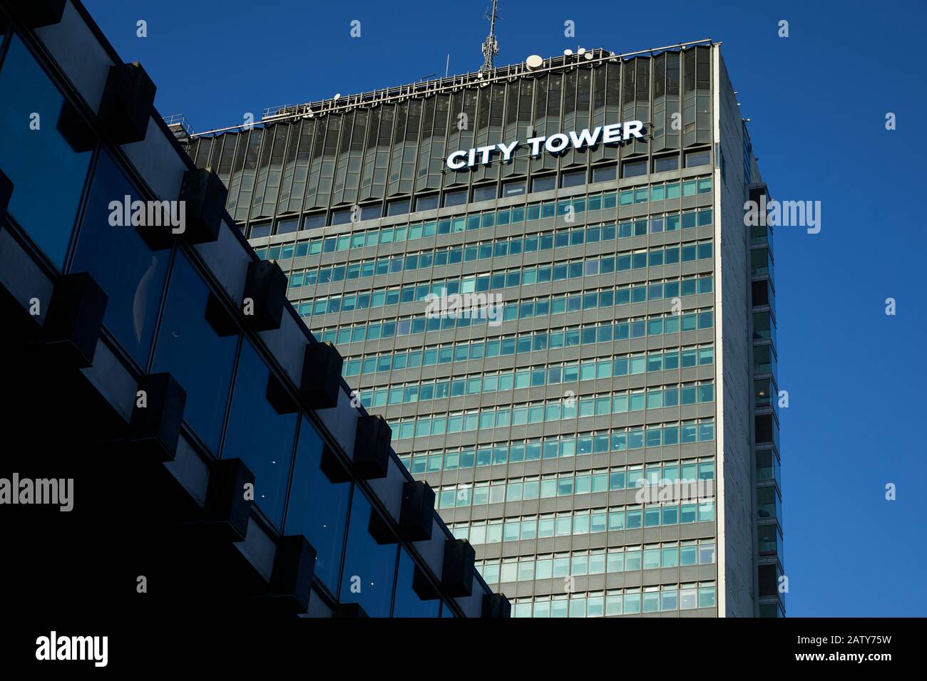 City Tower Manchester landmark offices Stock Photo - Alamy