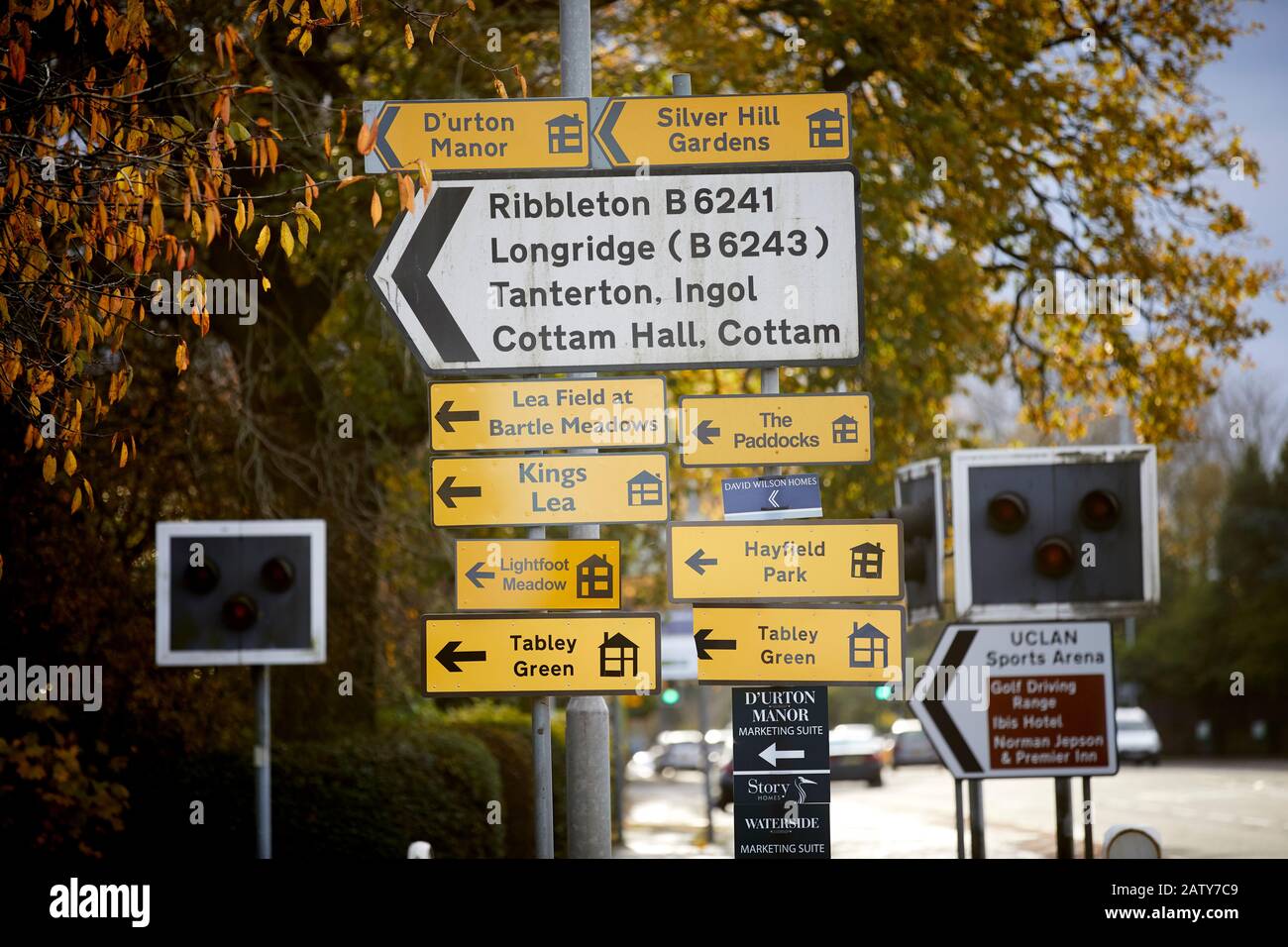 Confusing Road Signs Uk High Resolution Stock Photography and Images ...