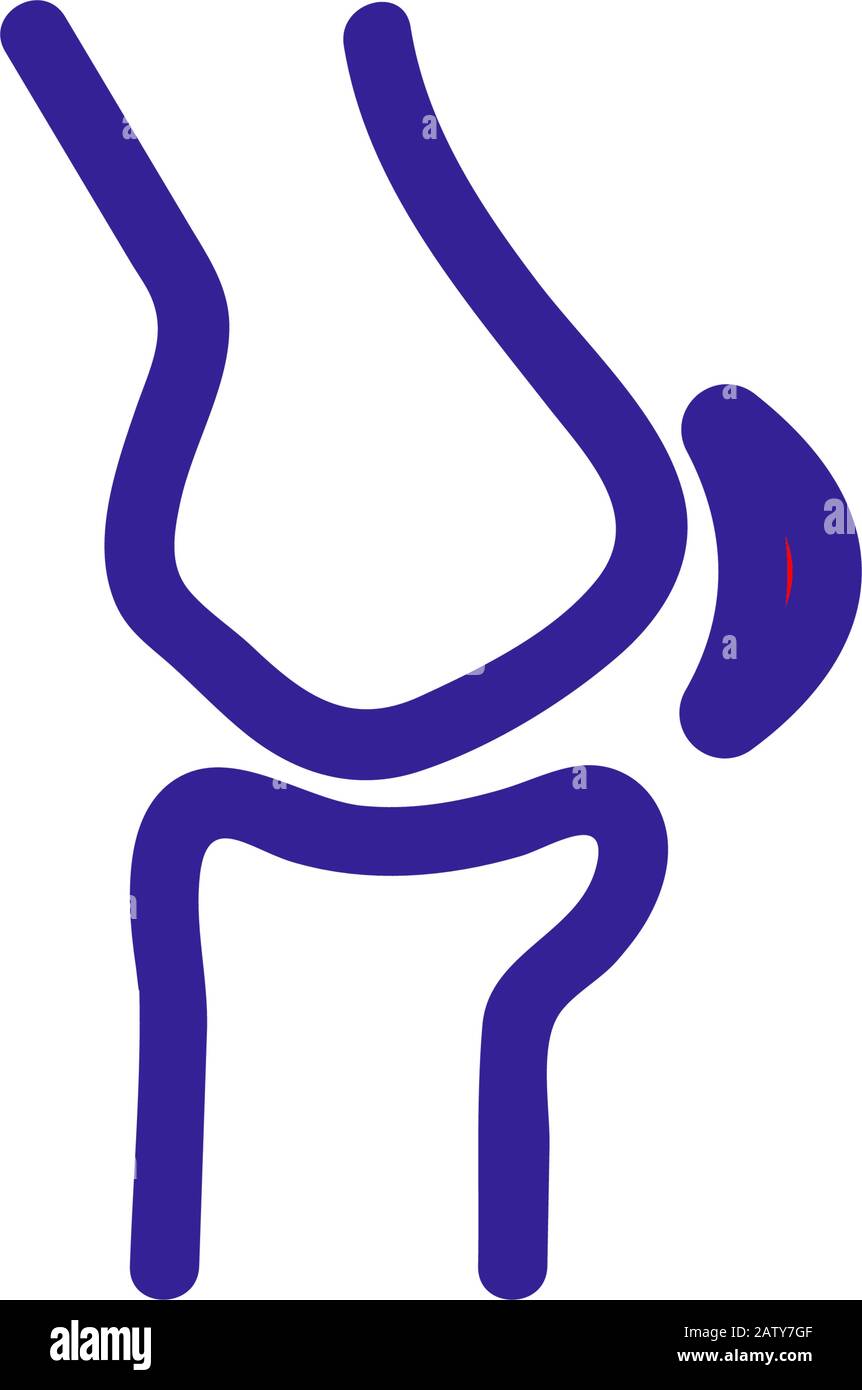 stretching tendon icon vector. Isolated contour symbol illustration ...