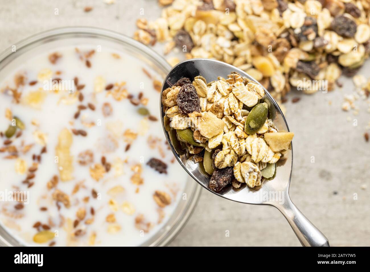Mixed fruit cereal in hi-res stock photography and images - Alamy