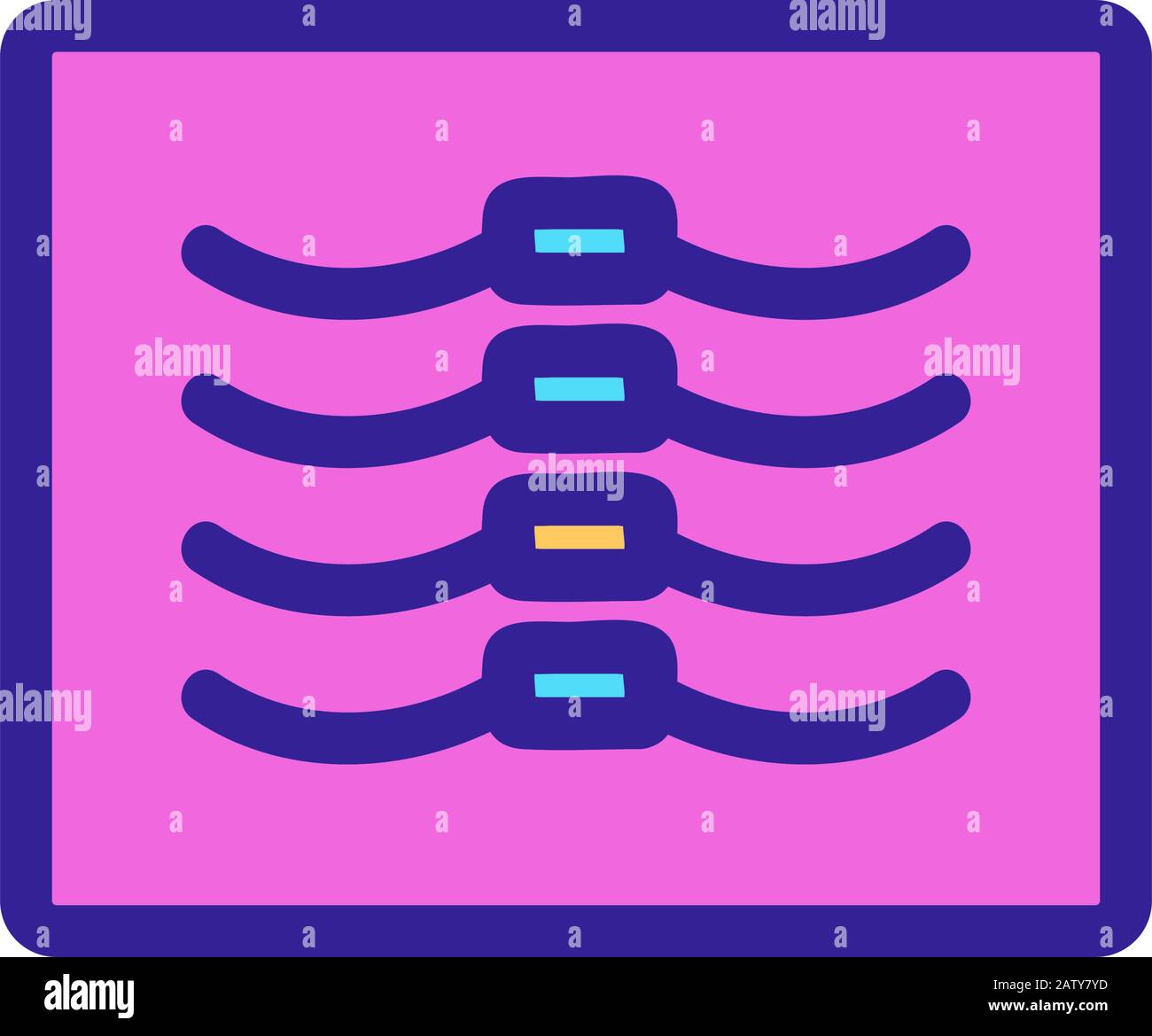 picture of the rib icon vector. Isolated contour symbol illustration ...