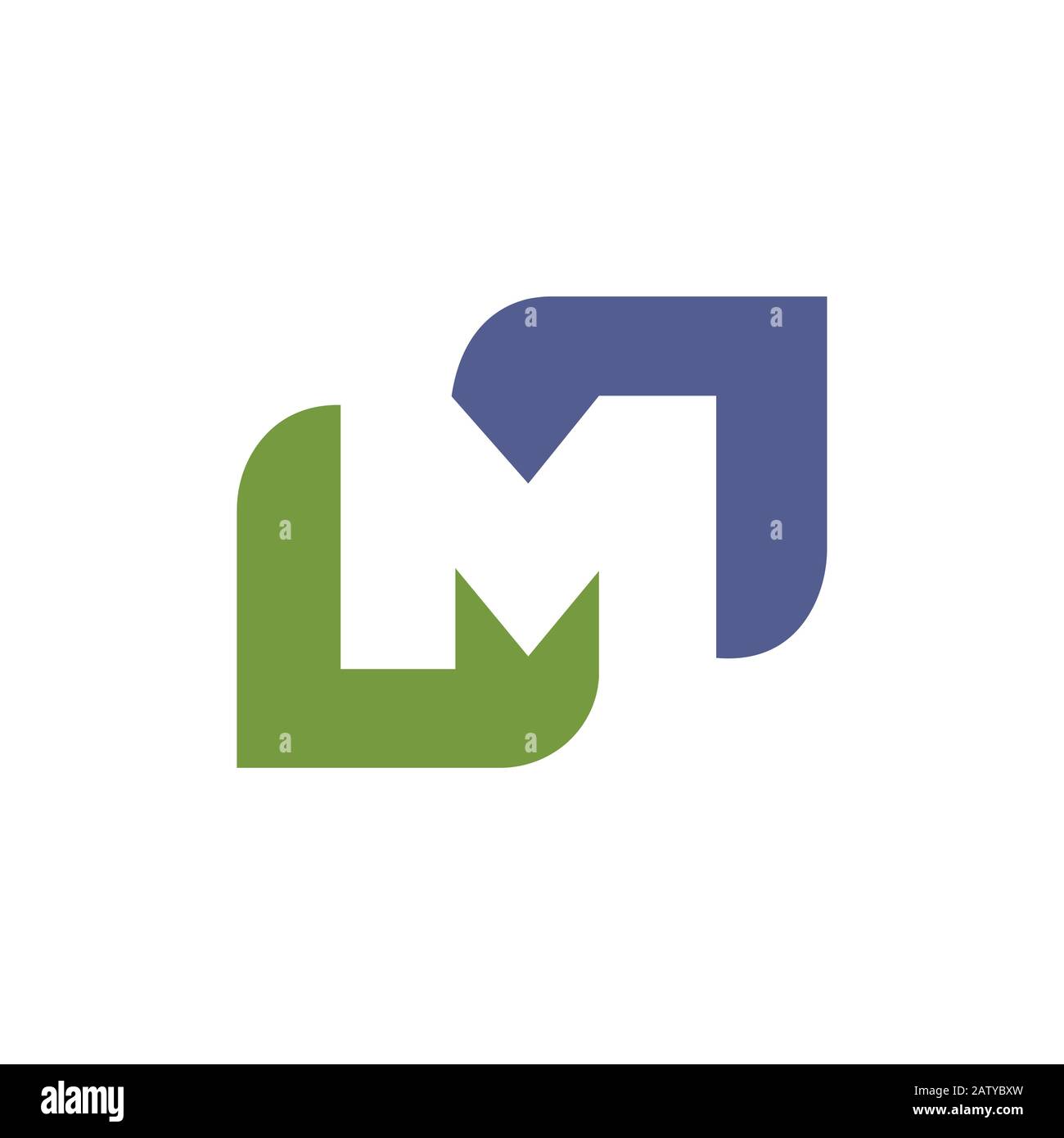 Initial letter m logo design template Stock Vector Image & Art - Alamy