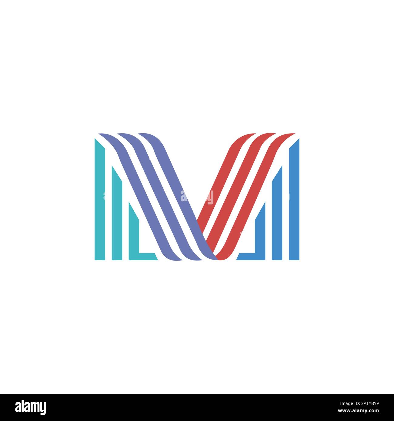 Initial letter m logo design template Stock Vector Image & Art - Alamy