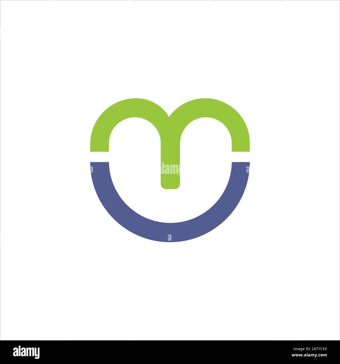 Initial letter m logo design template Stock Vector Image & Art - Alamy
