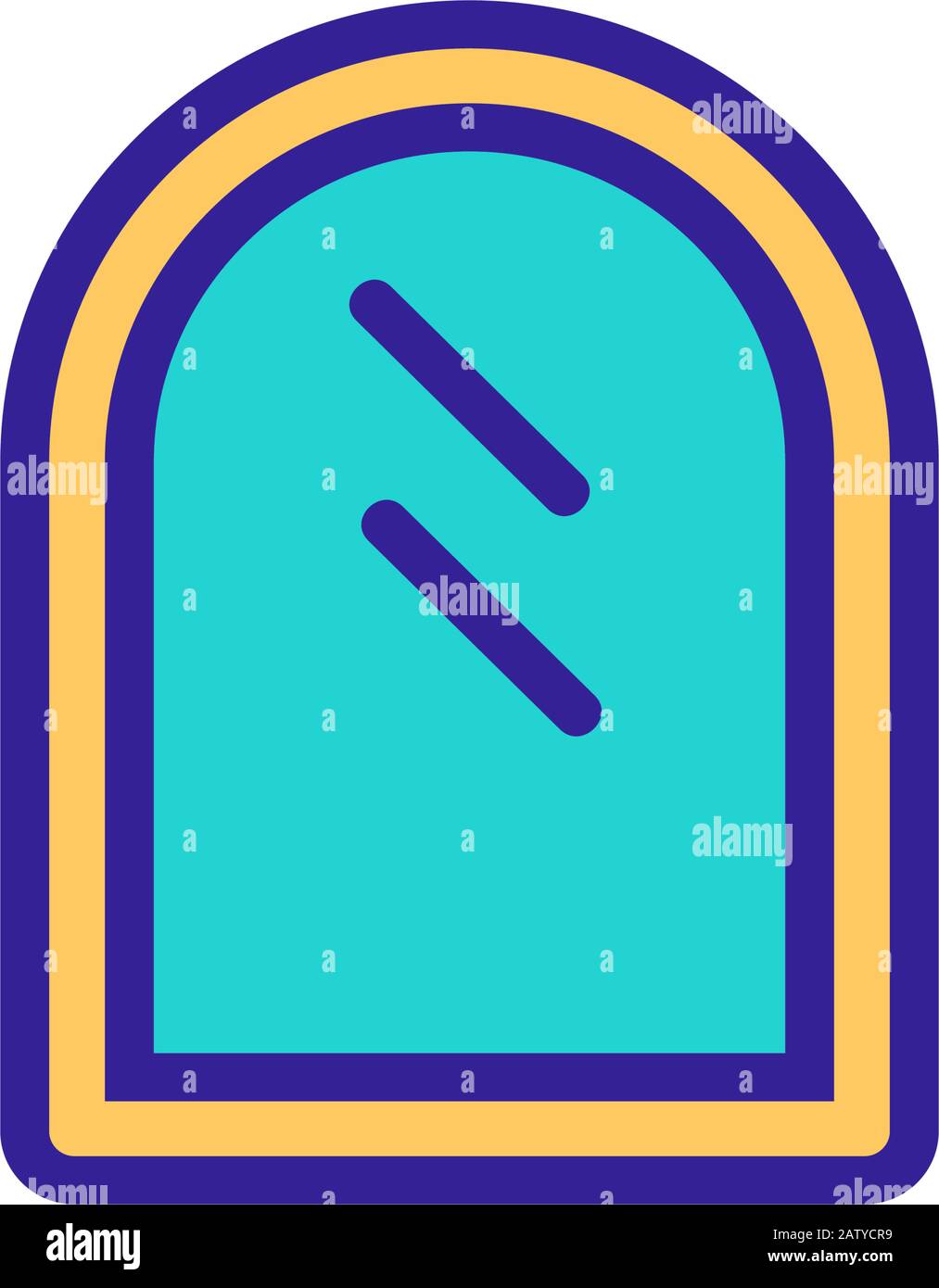 Mirror icon vector. Isolated contour symbol illustration Stock Vector ...