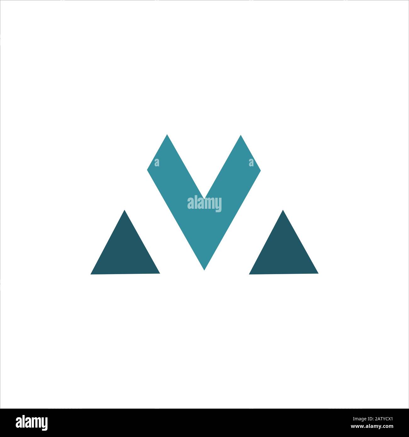 Initial letter m logo design template Stock Vector Image & Art - Alamy