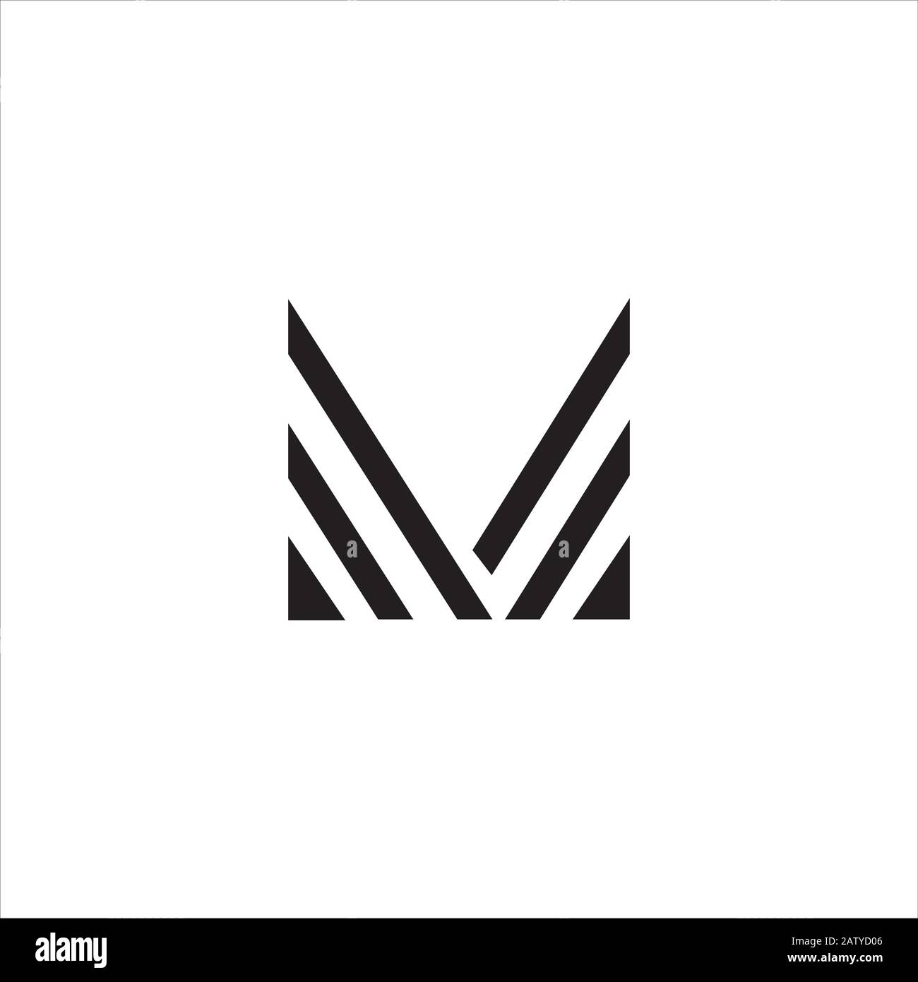 Initial letter m logo design template Stock Vector Image & Art - Alamy