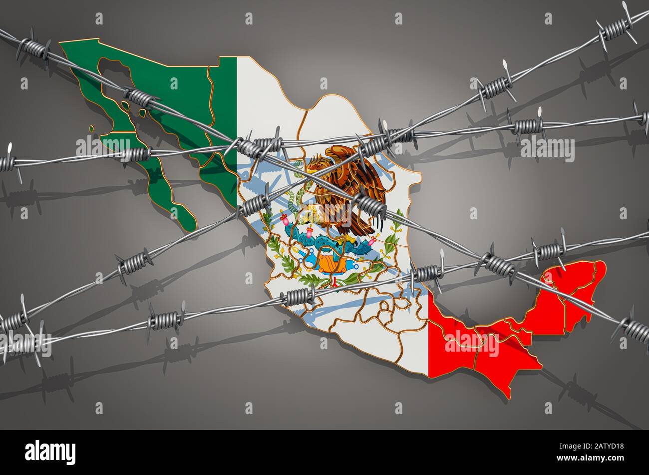 Mexico war map hi-res stock photography and images - Alamy