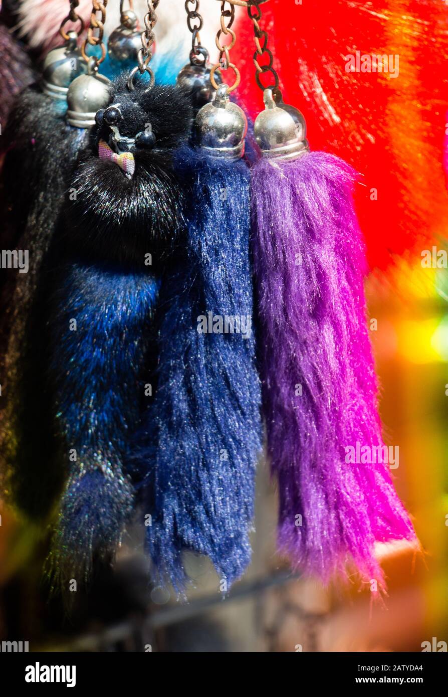 Set of tassels in various colors for design elements in view Stock ...