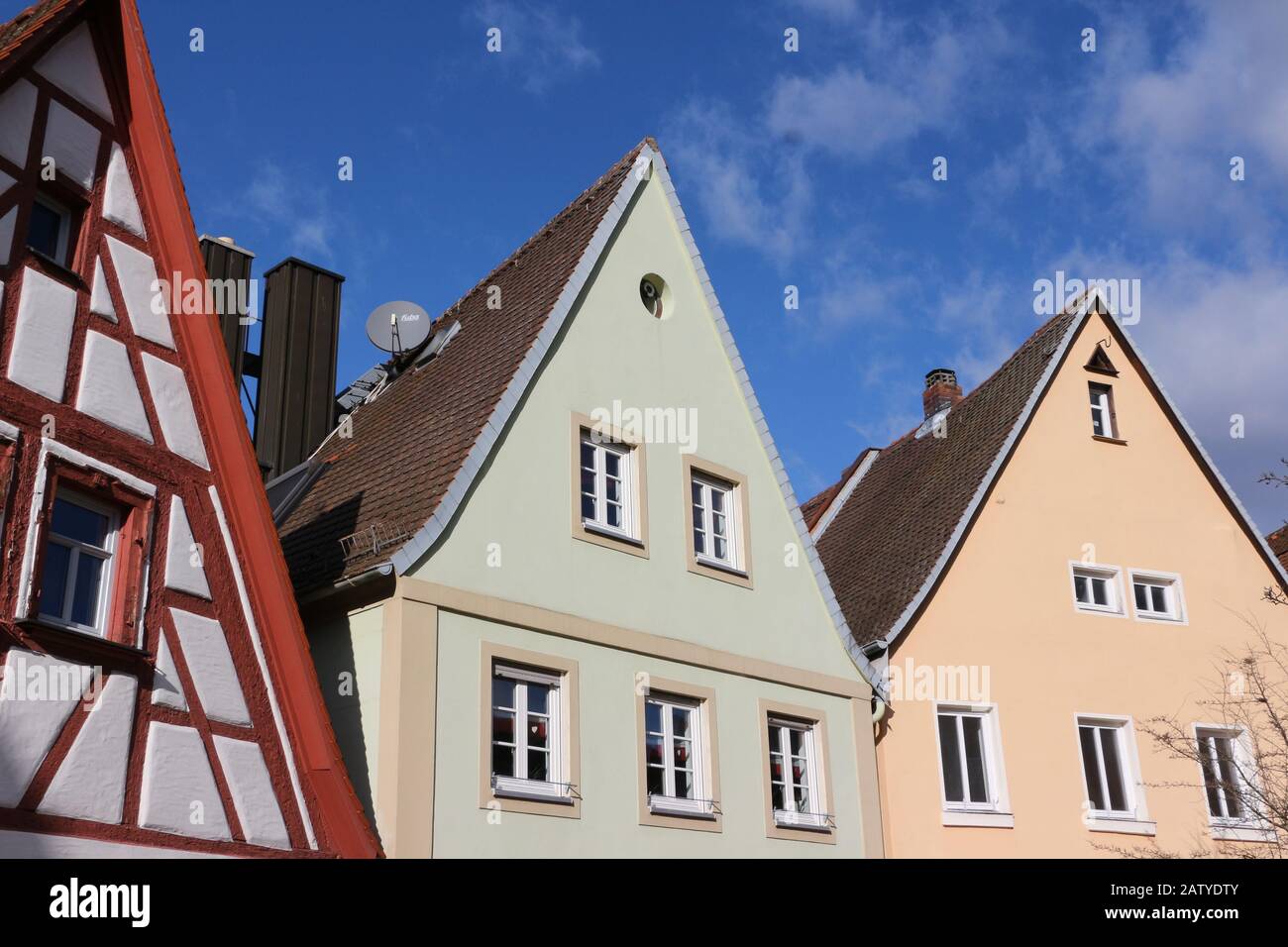 Historische Gebäude im Zentrum von Forchheim in Bayern Stock Photo - Alamy