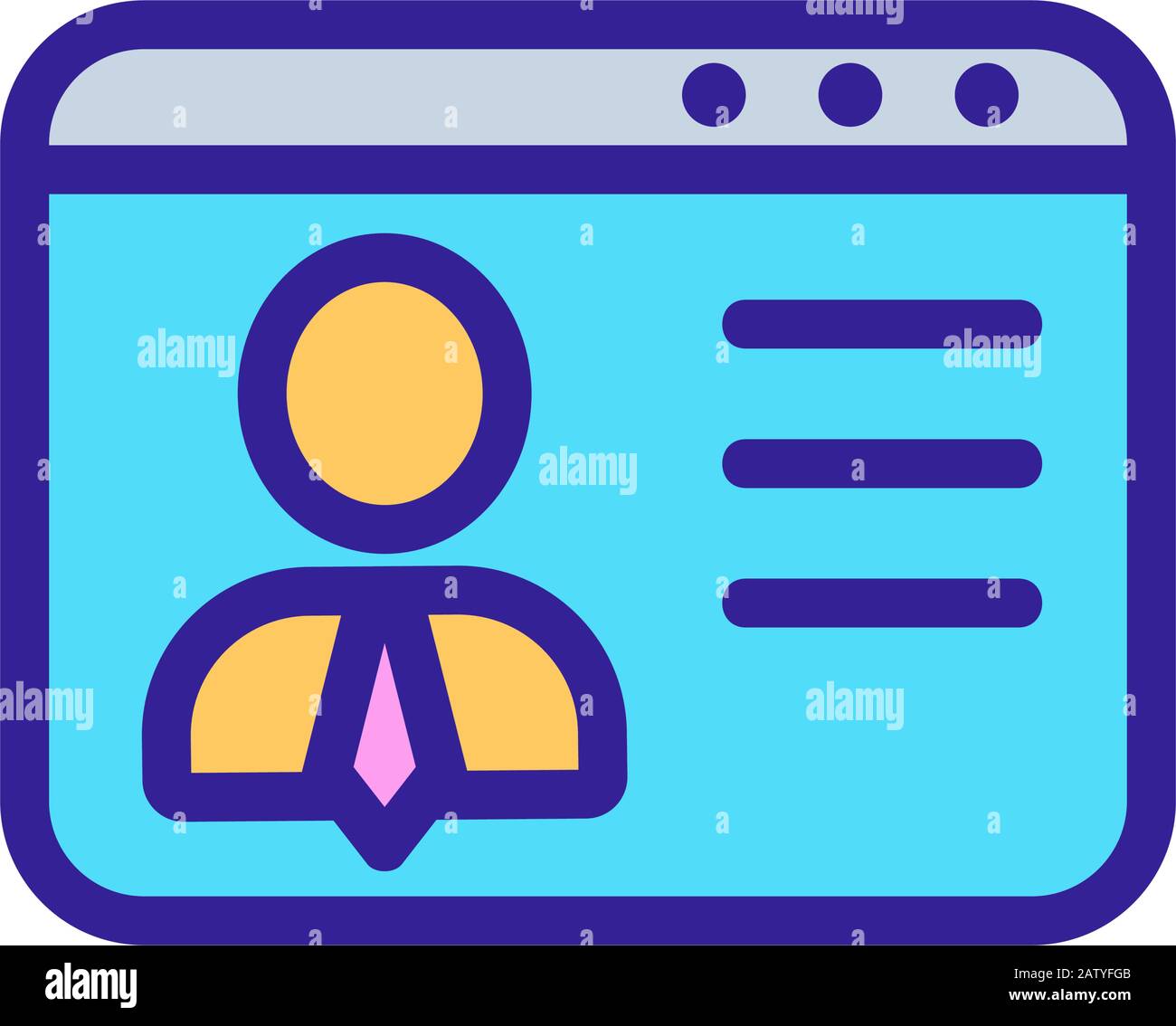 summary icon vector. Isolated contour symbol illustration Stock Vector ...