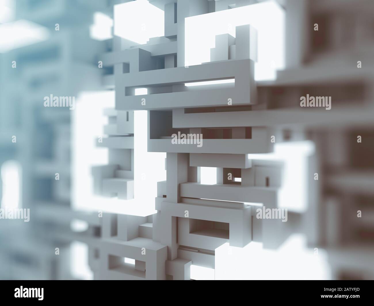 3d abstract objects hi-res stock photography and images - Alamy