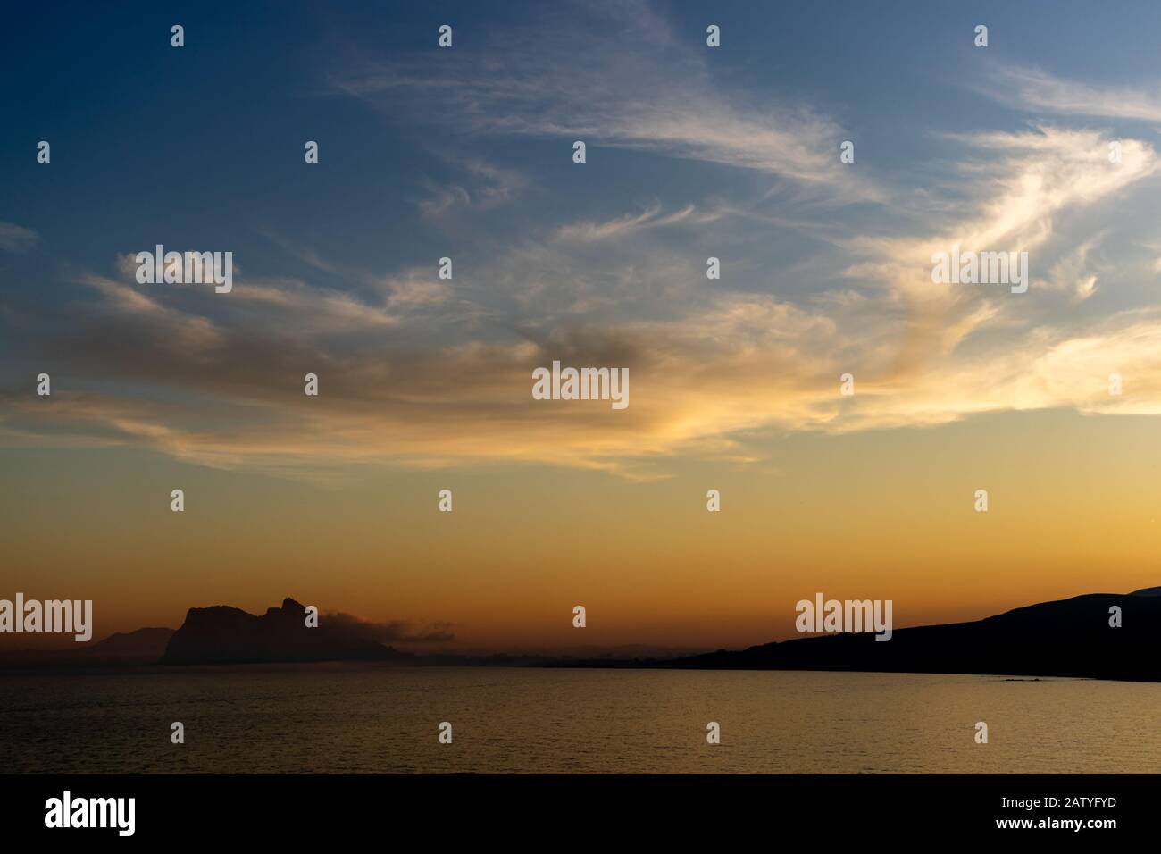 Strait of gibraltar and sunset hi-res stock photography and images - Alamy