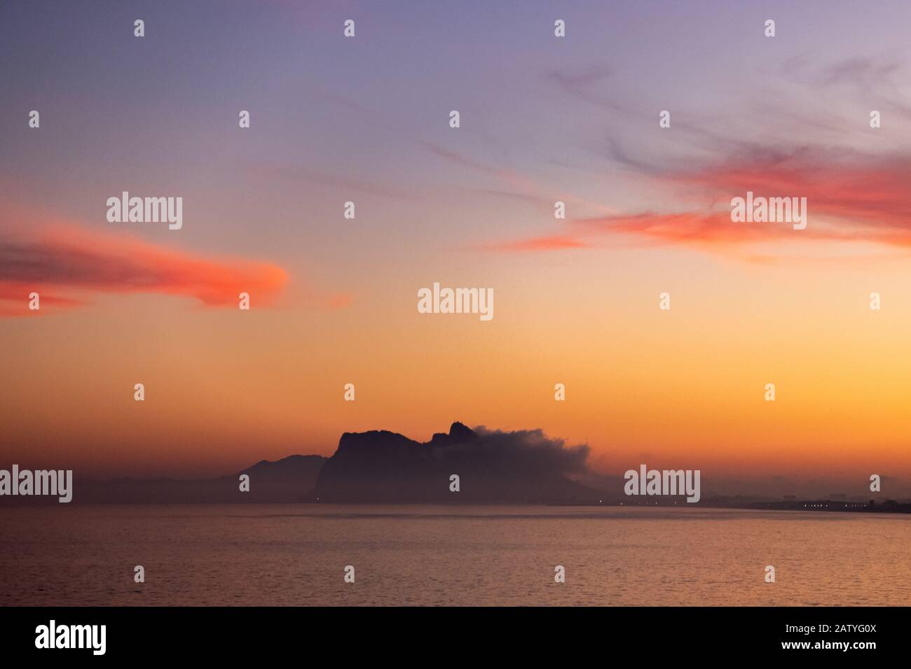Strait of gibraltar and sunset hi-res stock photography and images - Alamy