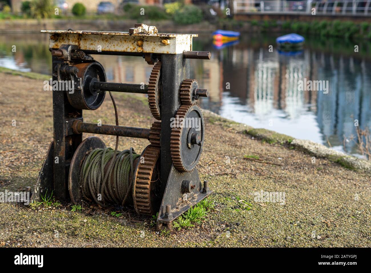 Part of a canal boat hi-res stock photography and images - Alamy