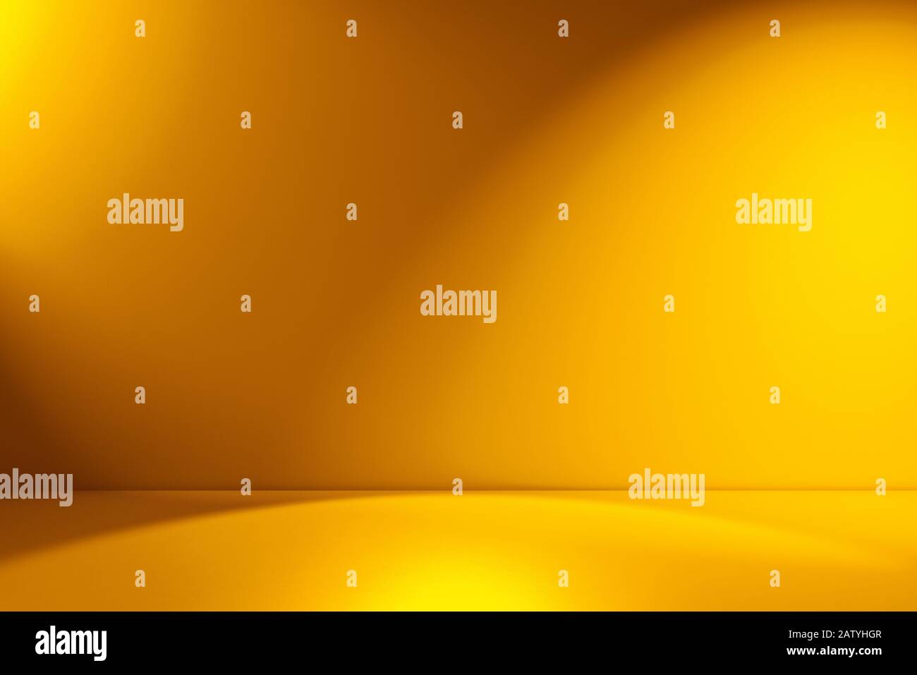 Yellow empty Studio room for product placement or as a design template ...