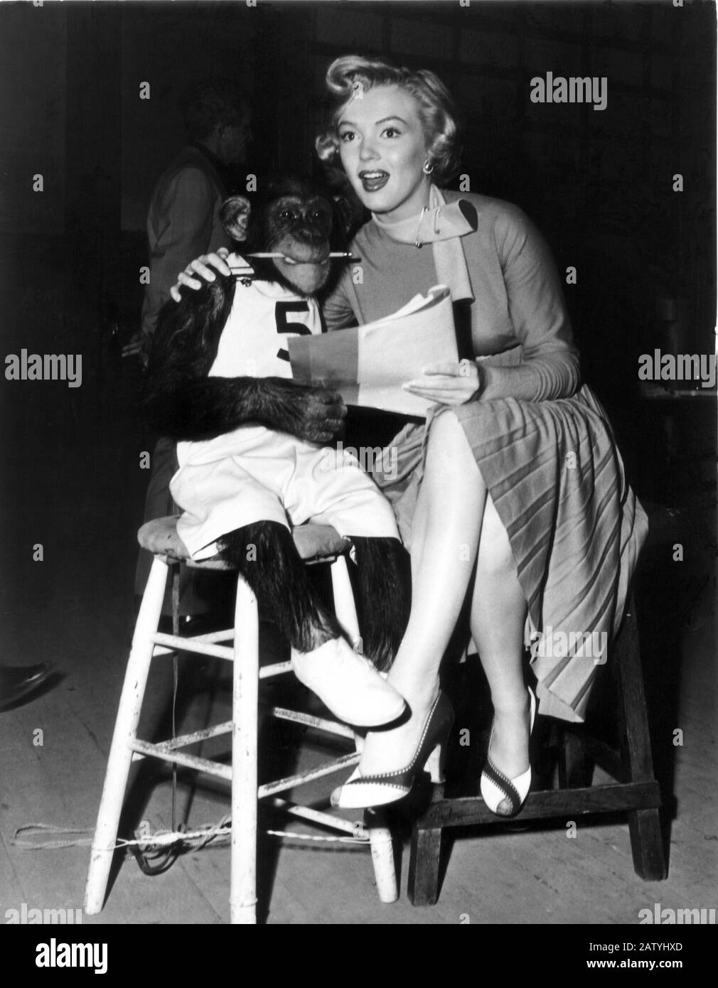 1952 , USA : The movie actress MARILYN MONROE ( 1926 - 1962 ) on the ...