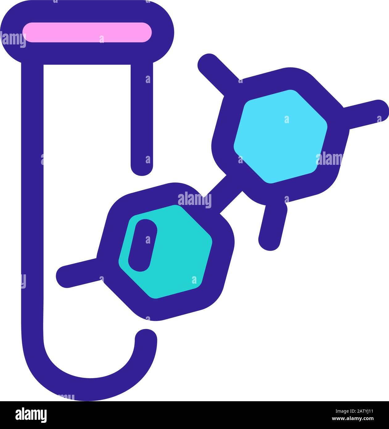 Study analysis of the icon vector. Isolated contour symbol illustration ...
