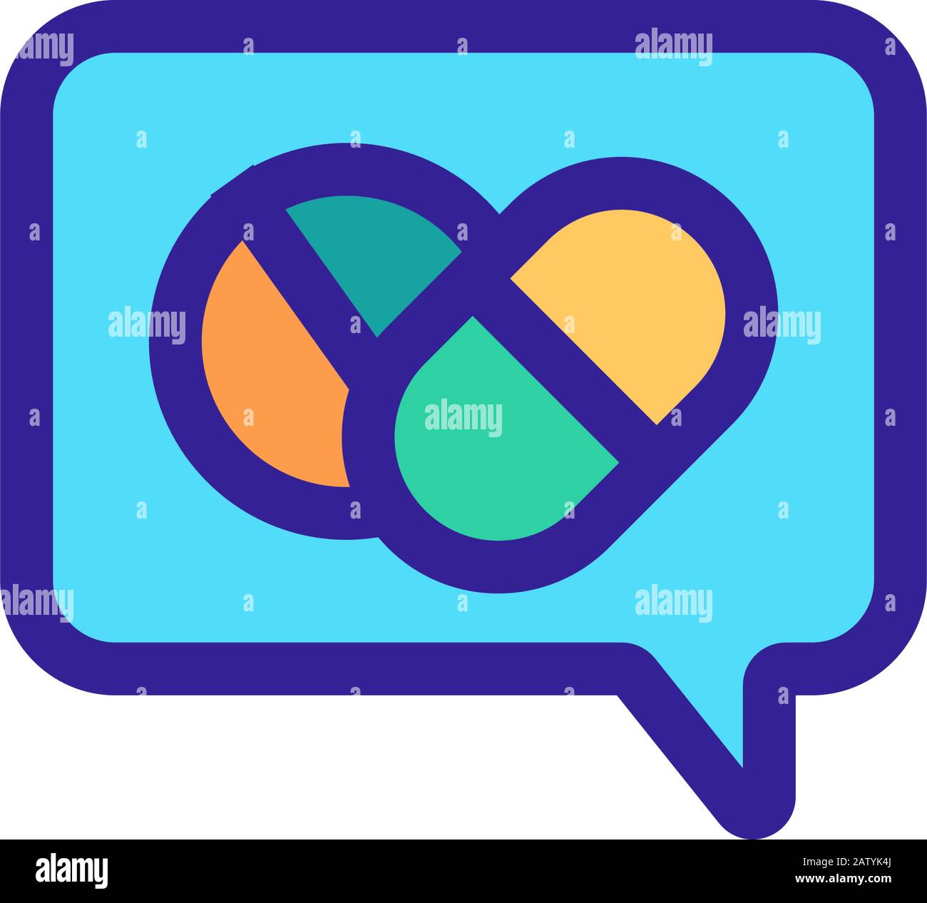 Tablet message icon vector. Isolated contour symbol illustration Stock ...