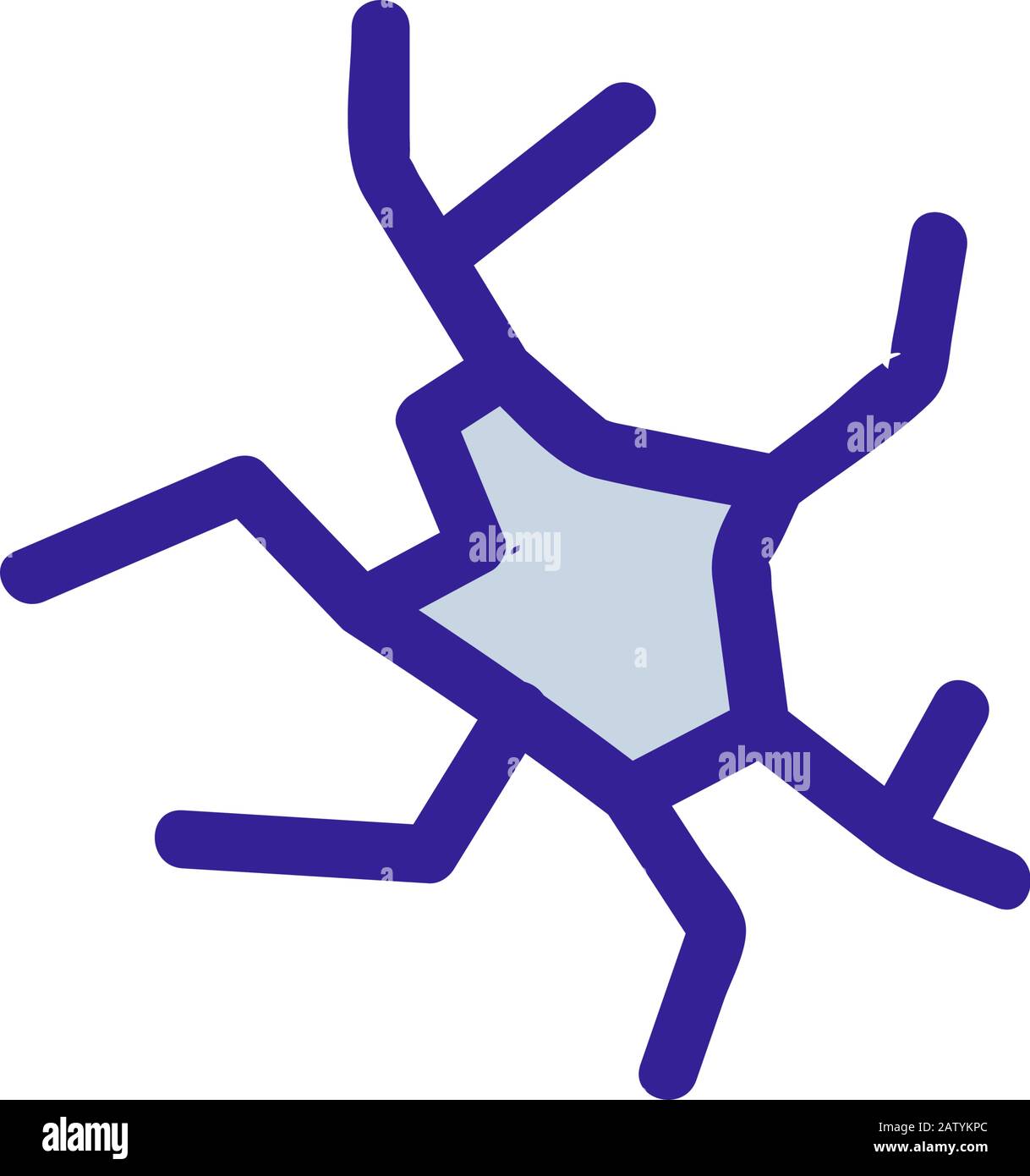 crack icon vector. Isolated contour symbol illustration Stock Vector ...