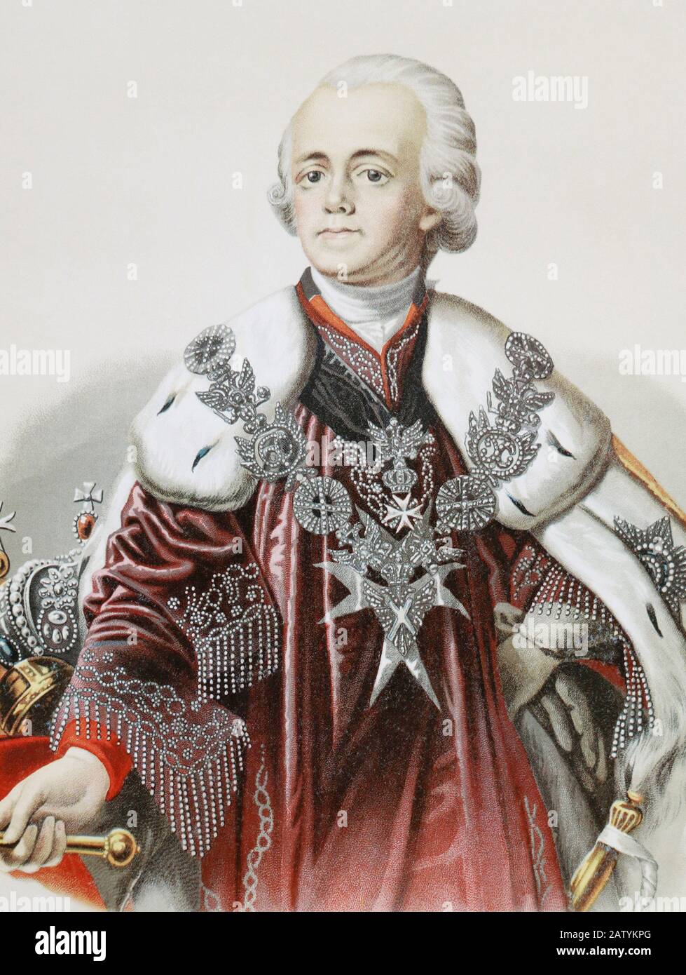 Catherine i of russia crown hi-res stock photography and images - Alamy