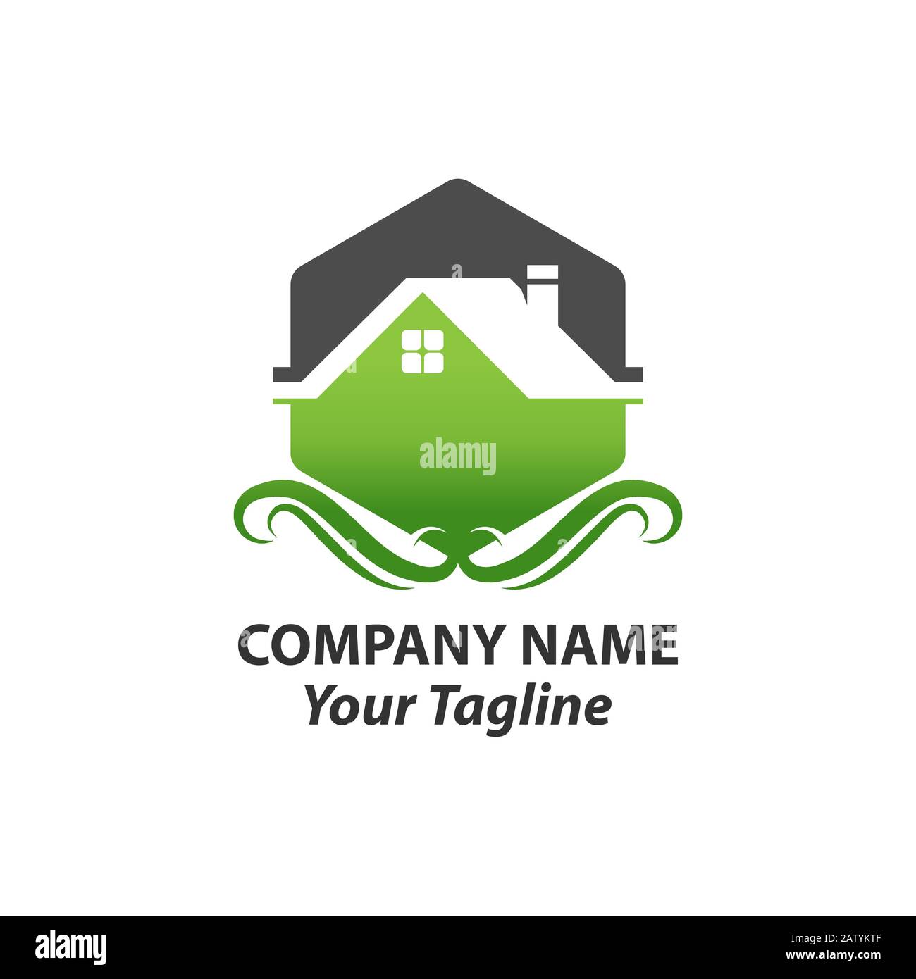 Abstract house logo design template. Premium real estate sign ...