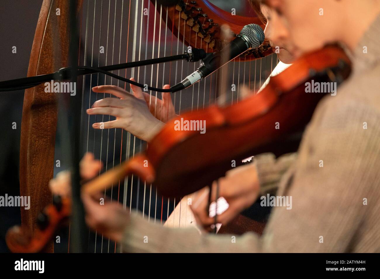 Young Gaelic musicians performing at Celtic Connections Stock Photo - Alamy
