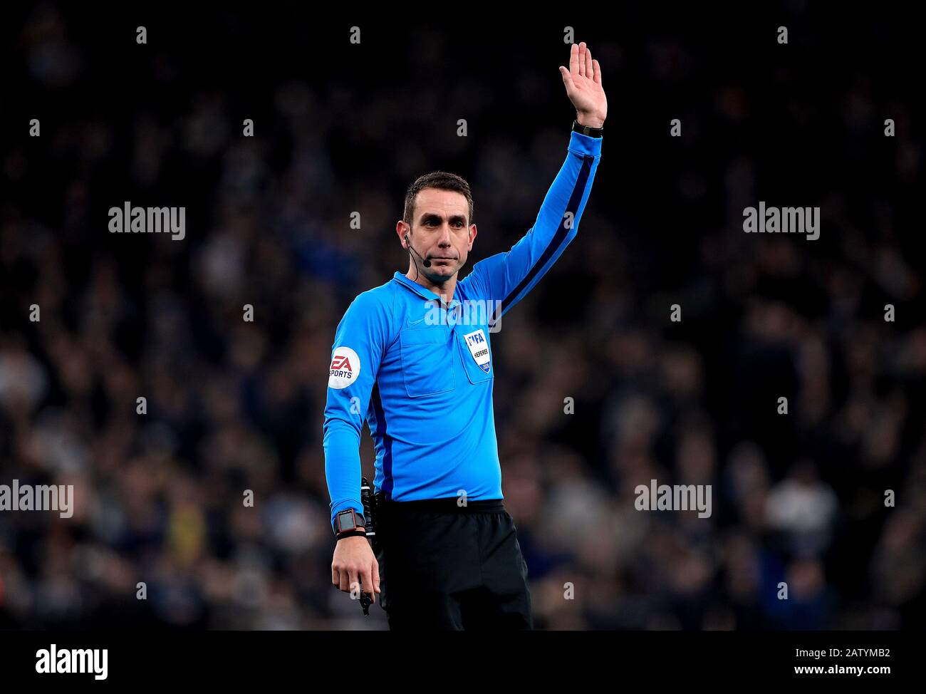 Match referee David Coote during the FA Cup fourth round replay match ...