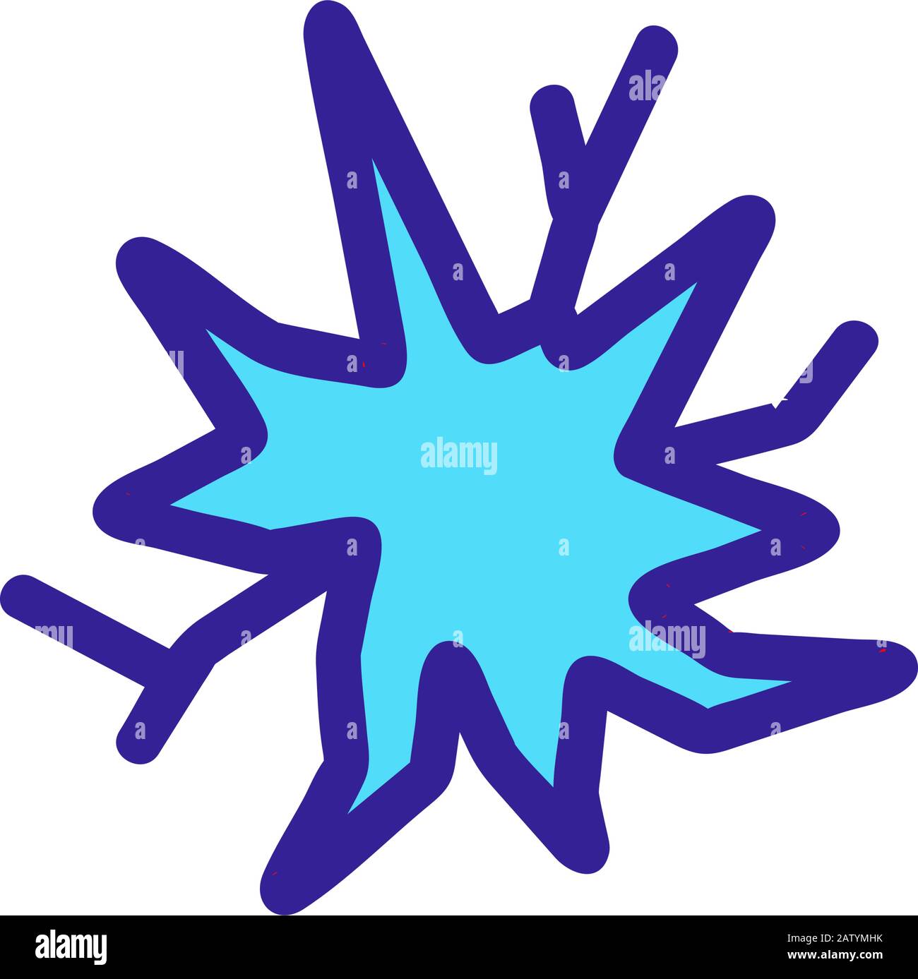 crack icon vector. Isolated contour symbol illustration Stock Vector ...