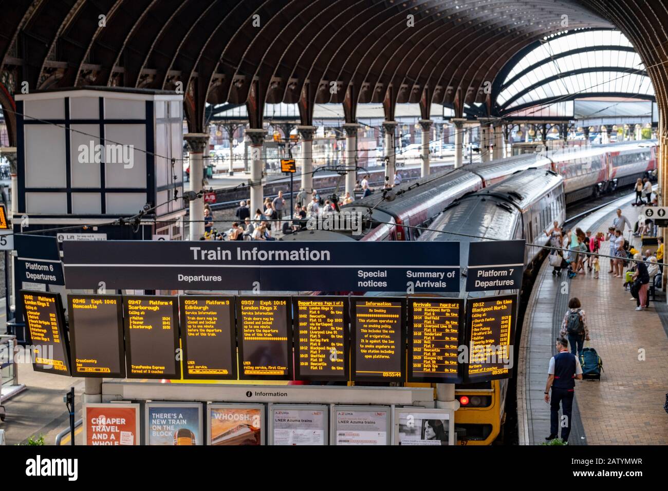 York Railway Station Stock Photo - Alamy
