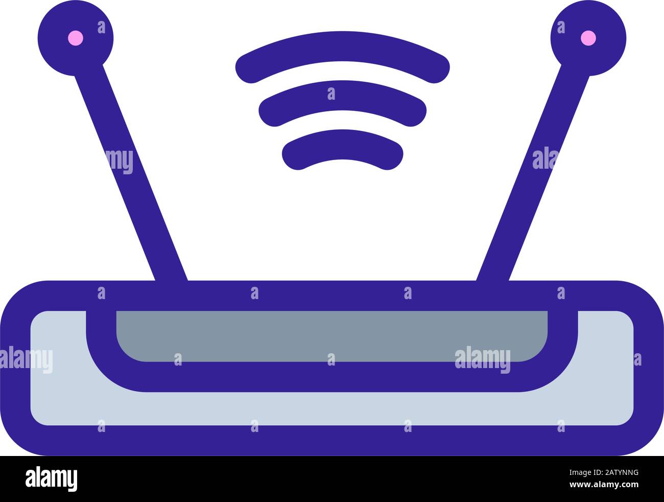 Modem icon vector. Isolated contour symbol illustration Stock Vector ...