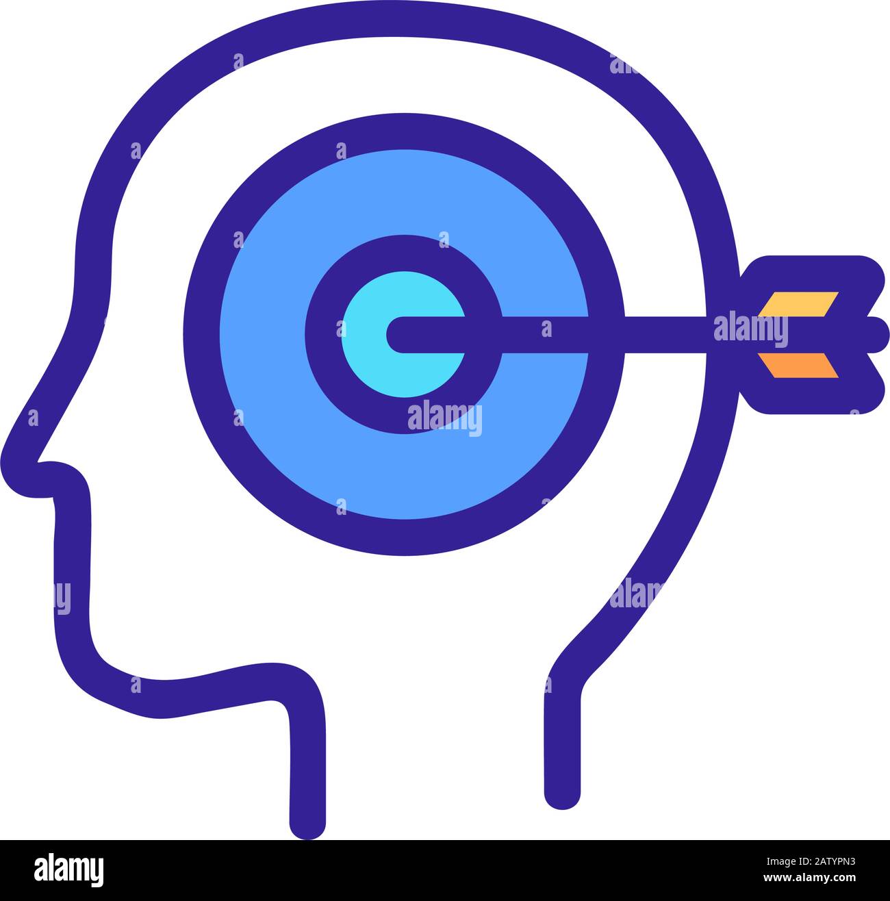 consciousness icon vector. Isolated contour symbol illustration Stock ...