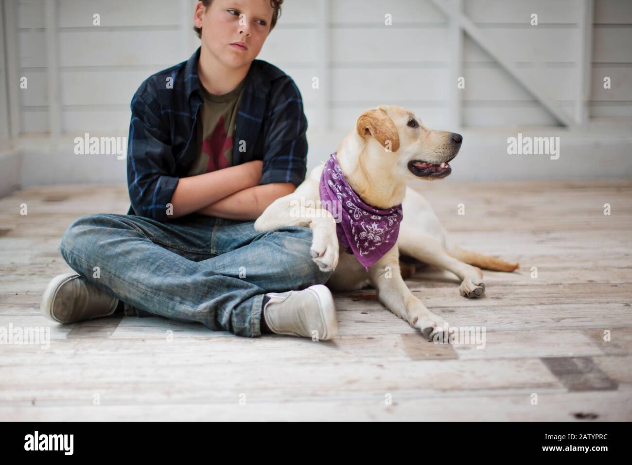 Boy loves dog hi-res stock photography and images - Alamy
