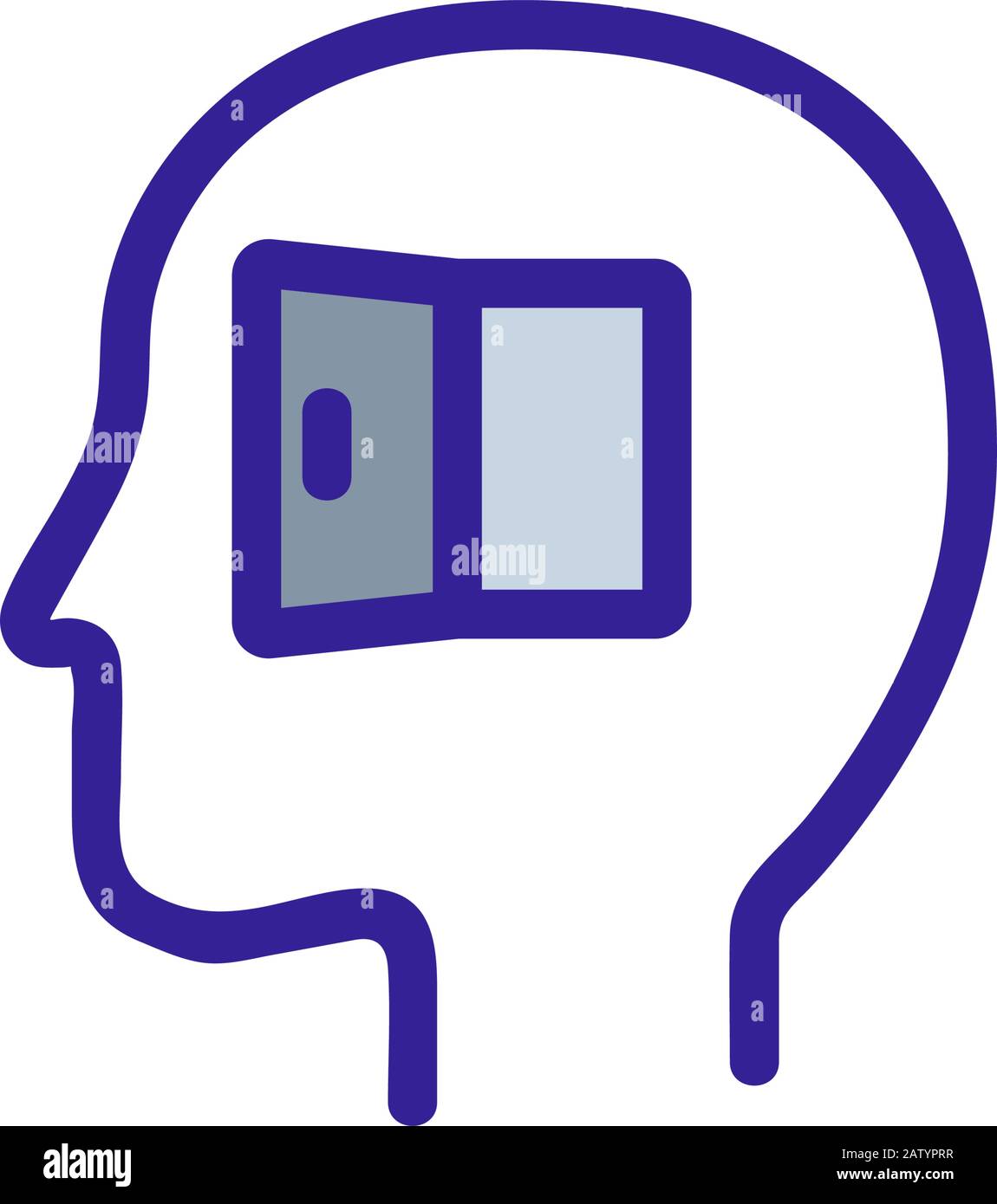 consciousness icon vector. Isolated contour symbol illustration Stock ...