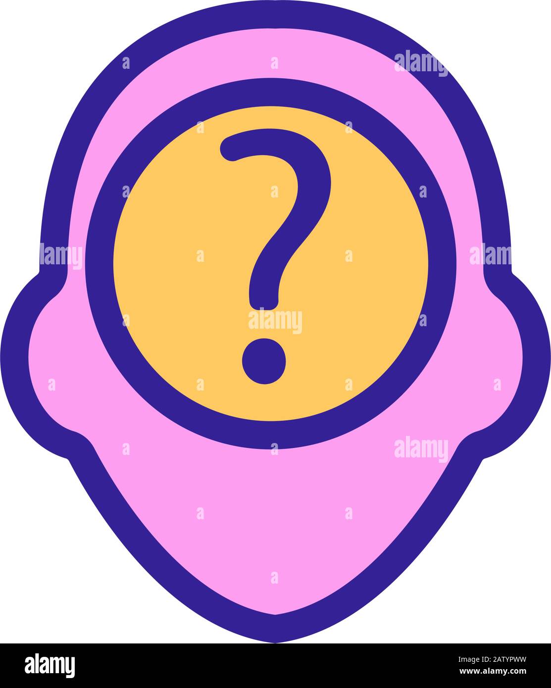 consciousness icon vector. Isolated contour symbol illustration Stock ...