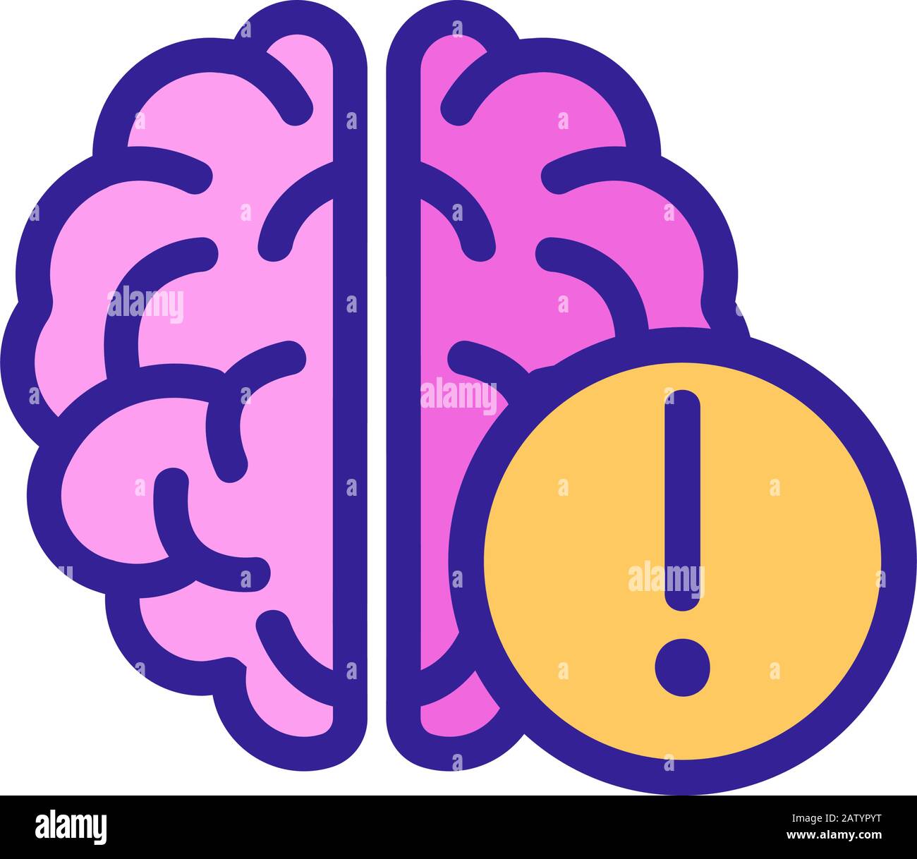 consciousness icon vector. Isolated contour symbol illustration Stock ...