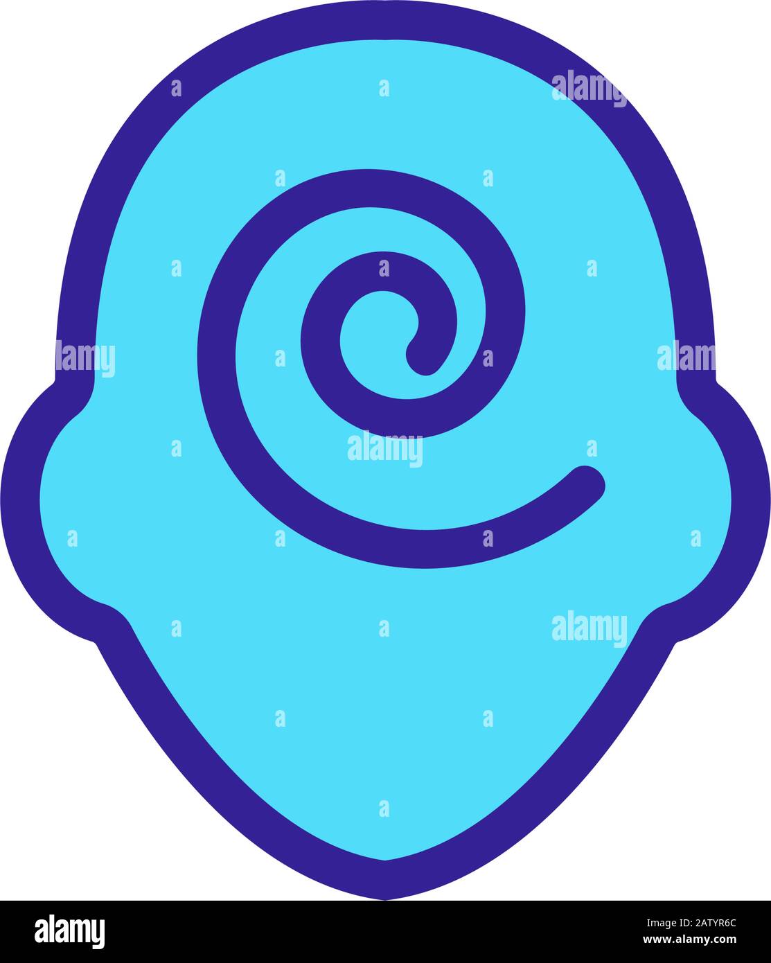 consciousness icon vector. Isolated contour symbol illustration Stock ...