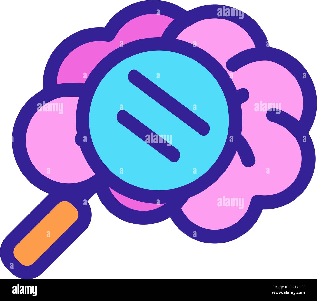consciousness icon vector. Isolated contour symbol illustration Stock ...